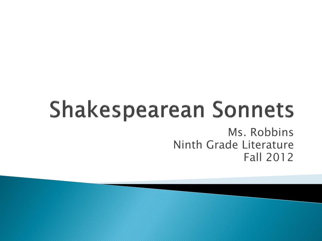 PPT - Shakespearean Sonnets PowerPoint Presentation, free download - ID ...