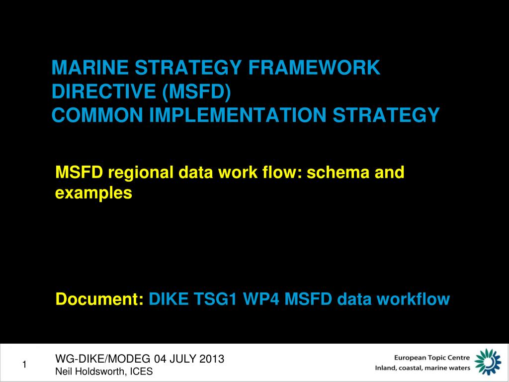 PPT - MARINE STRATEGY FRAMEWORK DIRECTIVE (MSFD) COMMON IMPLEMENTATION ...