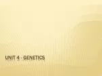 PPT - Unit 4: Developmental Genetics PowerPoint Presentation, free ...