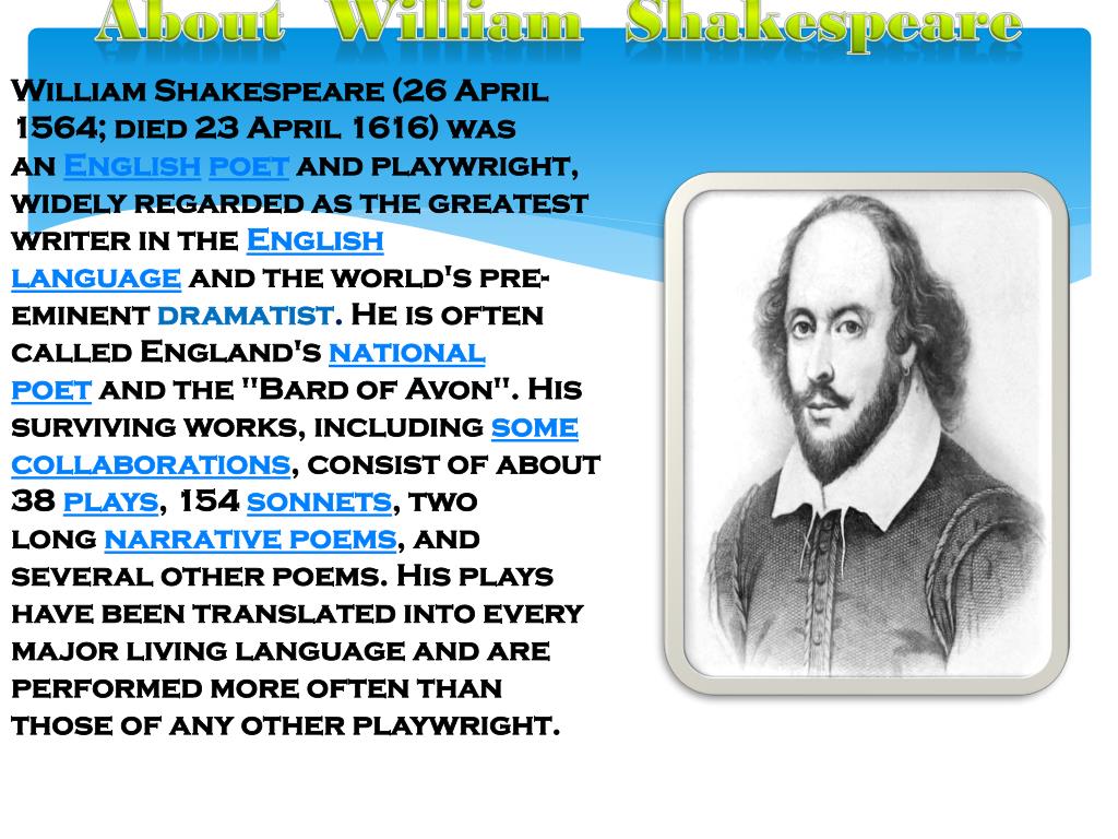 PPT - The Timeless Legacy of William Shakespeare: Life, Works, and ...