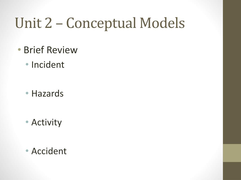 PPT - Unit 2 – Conceptual Models PowerPoint Presentation, free download ...