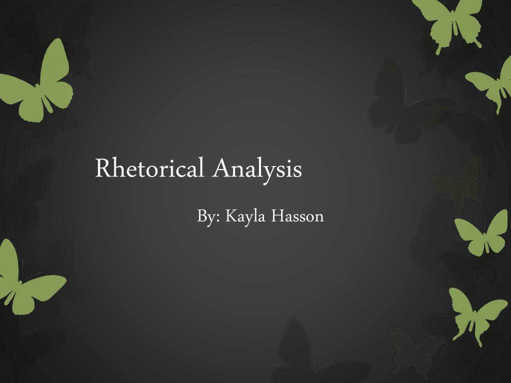 PPT - Rhetorical Analysis PowerPoint Presentation, free download - ID ...