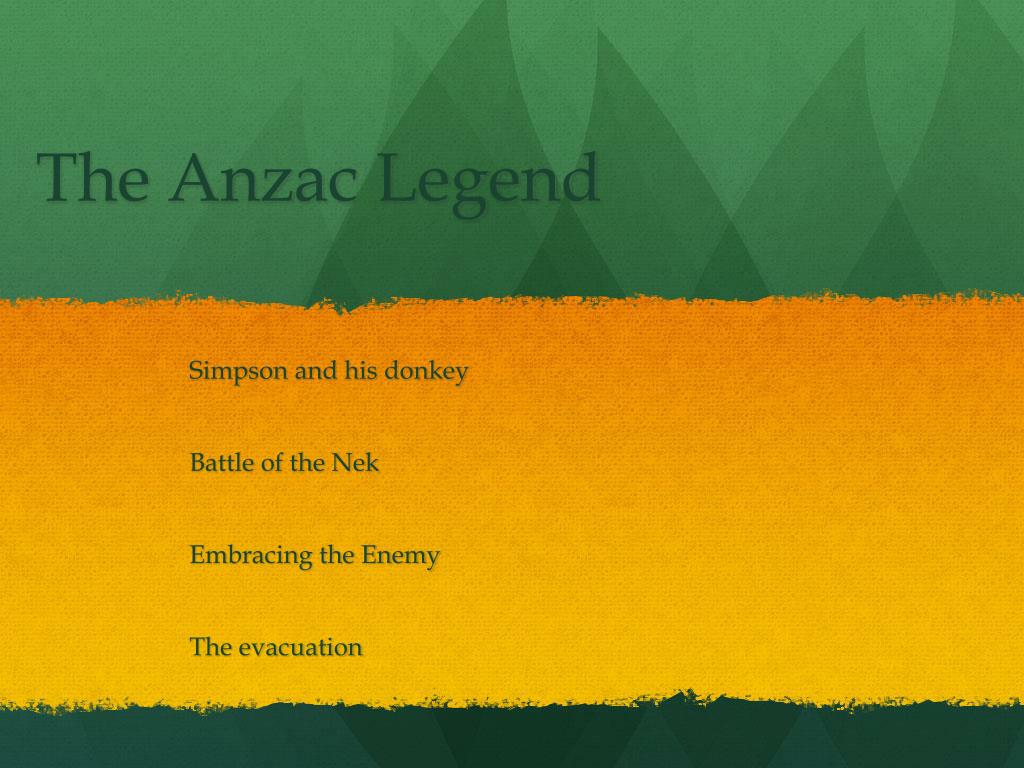PPT - The Anzac Legend PowerPoint Presentation, free download - ID:2231939