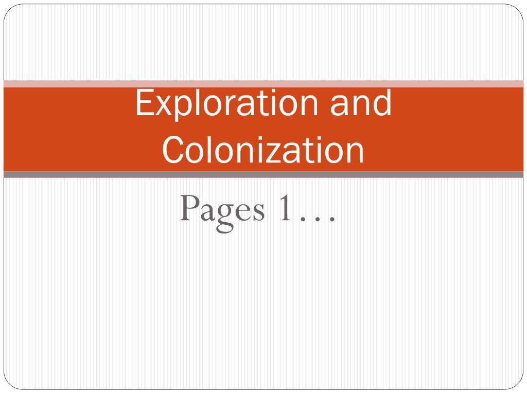 PPT - Exploration and Colonization PowerPoint Presentation, free ...