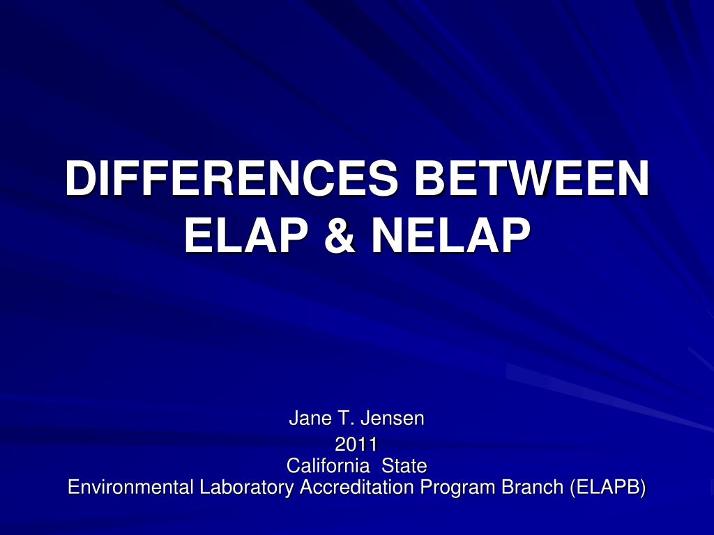 PPT - DIFFERENCES BETWEEN ELAP & NELAP PowerPoint Presentation - ID:2235045
