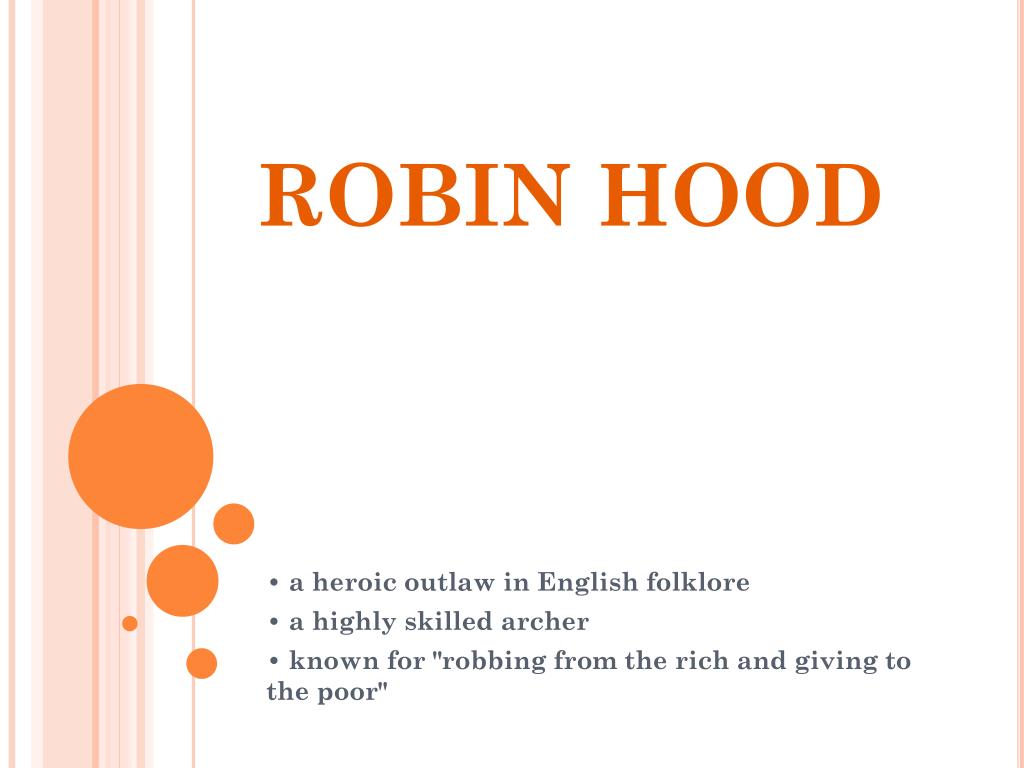 PPT - ROBIN HOOD PowerPoint Presentation, free download - ID:2235680