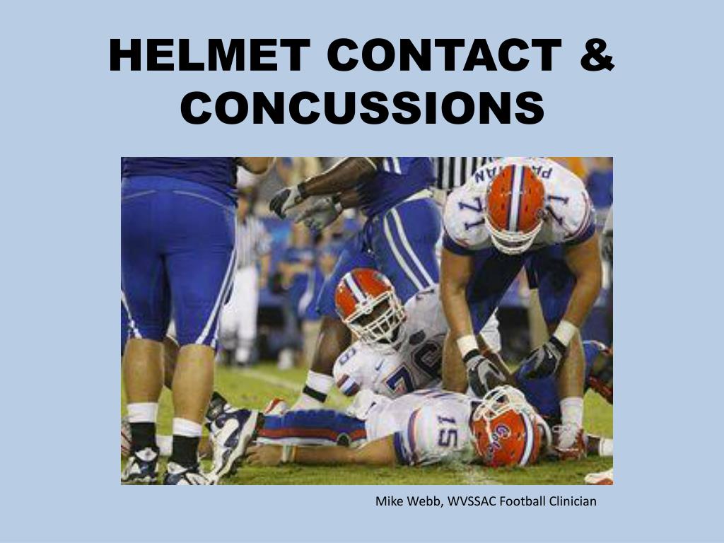 PPT - HELMET CONTACT & CONCUSSIONS PowerPoint Presentation, free ...