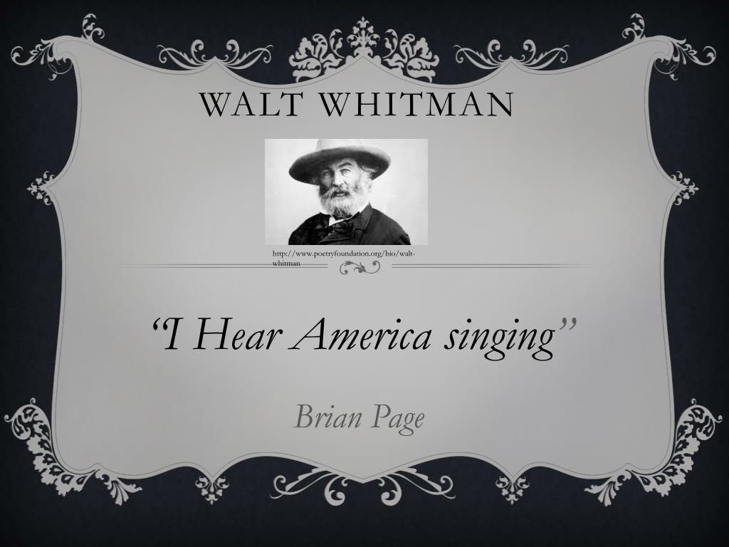 PPT - Walt Whitman PowerPoint Presentation, free download - ID:2236623