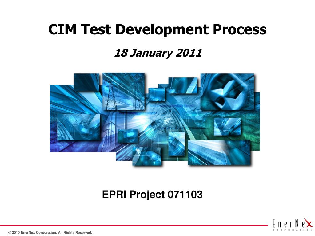 PPT - CIM Test Development Process PowerPoint Presentation, free ...