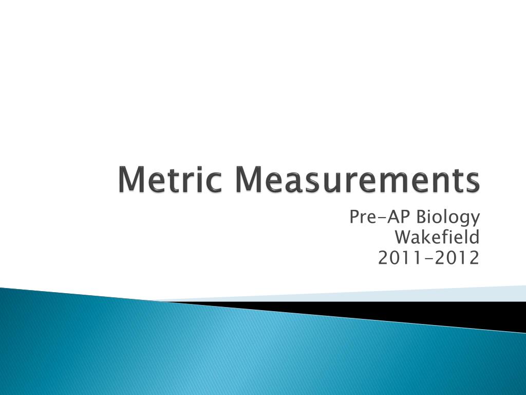 PPT - Metric Measurements PowerPoint Presentation, free download - ID ...