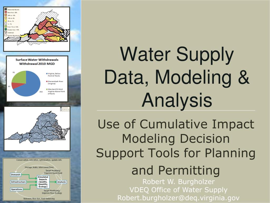 PPT - Water Supply Data, Modeling & Analysis PowerPoint Presentation ...