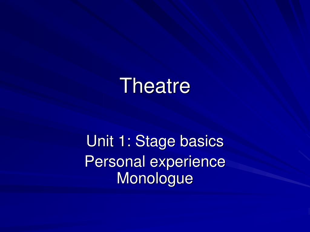 PPT - Theatre PowerPoint Presentation, free download - ID:2237757