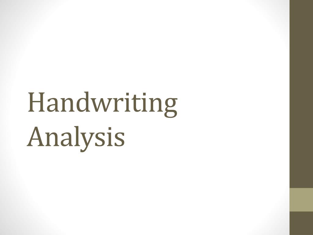 PPT - Handwriting Analysis PowerPoint Presentation, free download - ID ...