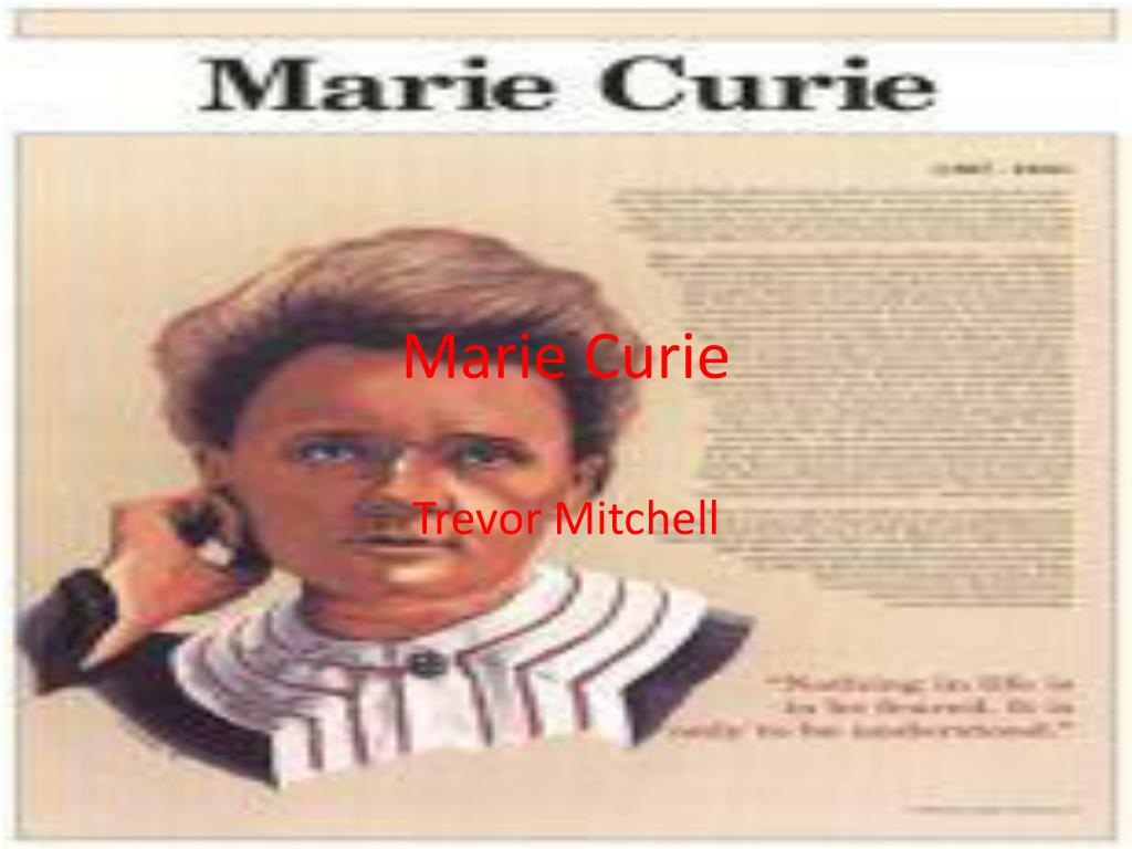 PPT - Marie Curie PowerPoint Presentation, free download - ID:2238785