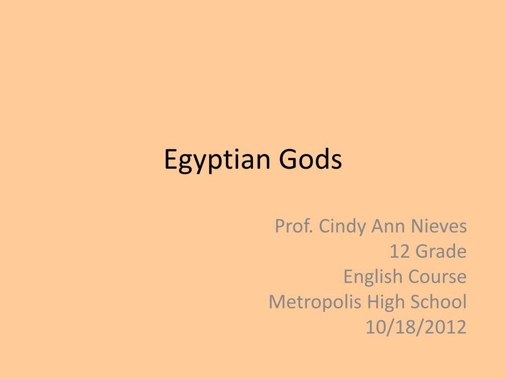 PPT - Egyptian Gods PowerPoint Presentation, free download - ID:2238897