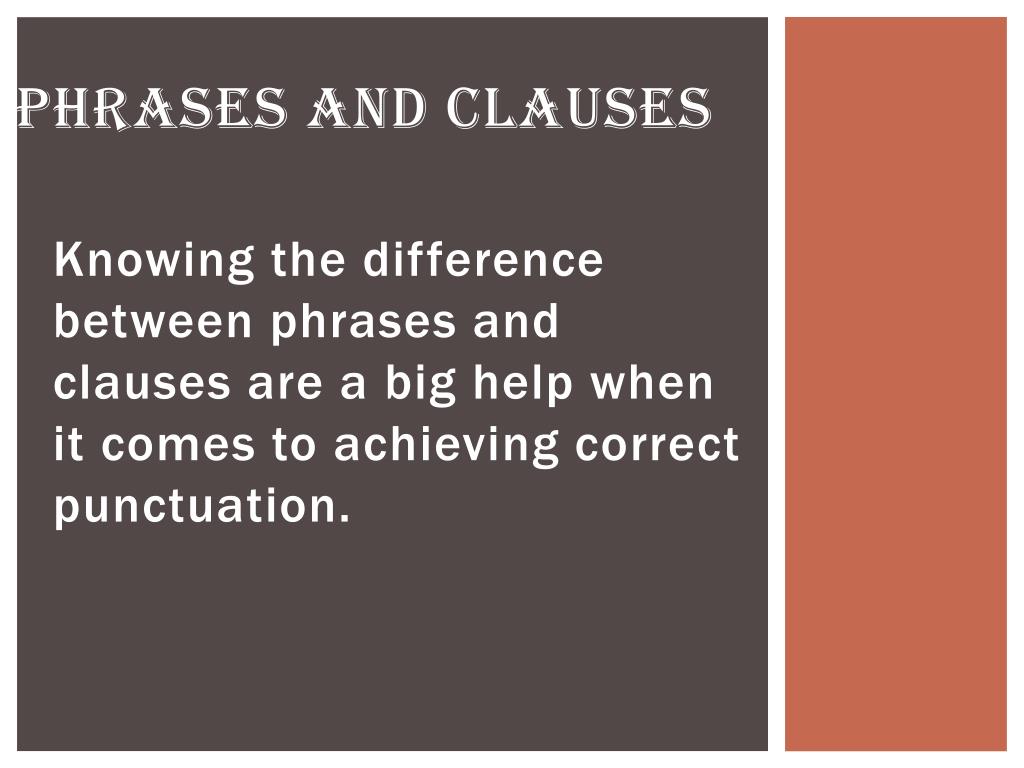 PPT - Phrases and Clauses PowerPoint Presentation, free download - ID ...