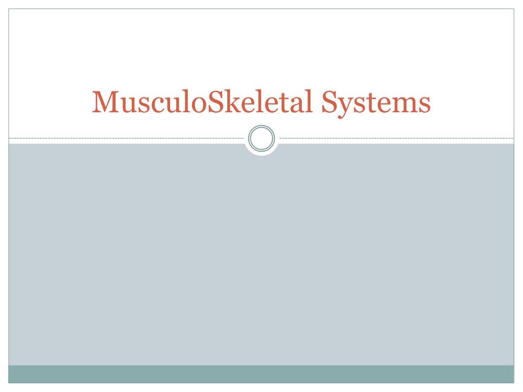 PPT - MusculoSkeletal Systems PowerPoint Presentation, free download ...
