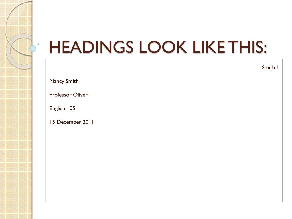 PPT - HEADINGS LOOK LIKE THIS: PowerPoint Presentation, free download ...