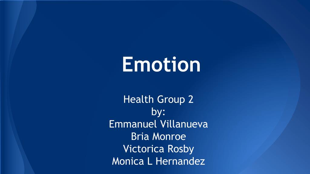 PPT - Emotion PowerPoint Presentation, free download - ID:2244837