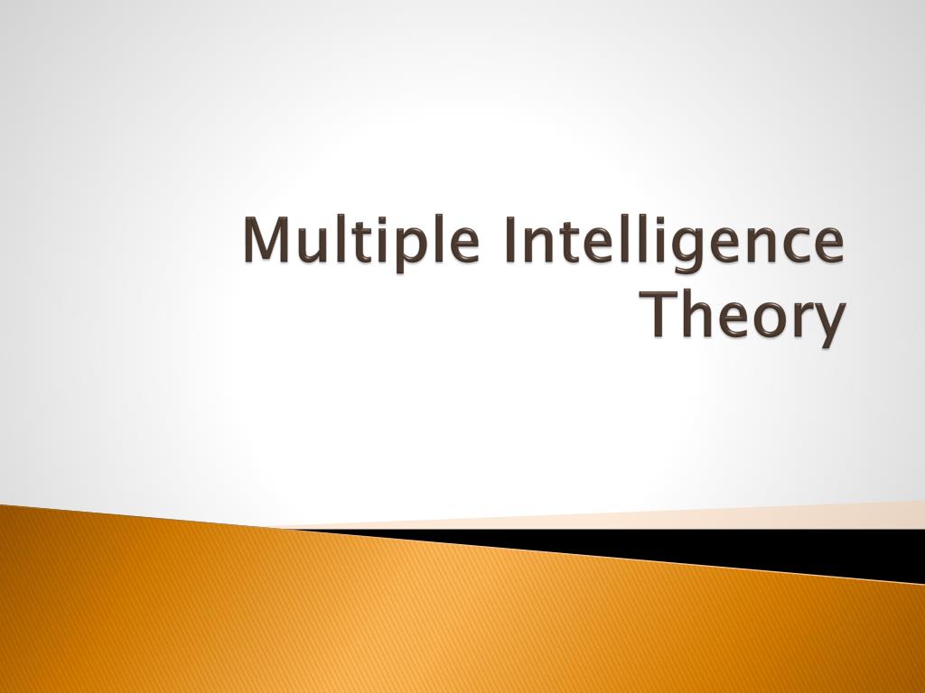 PPT - Multiple Intelligence Theory PowerPoint Presentation, free ...