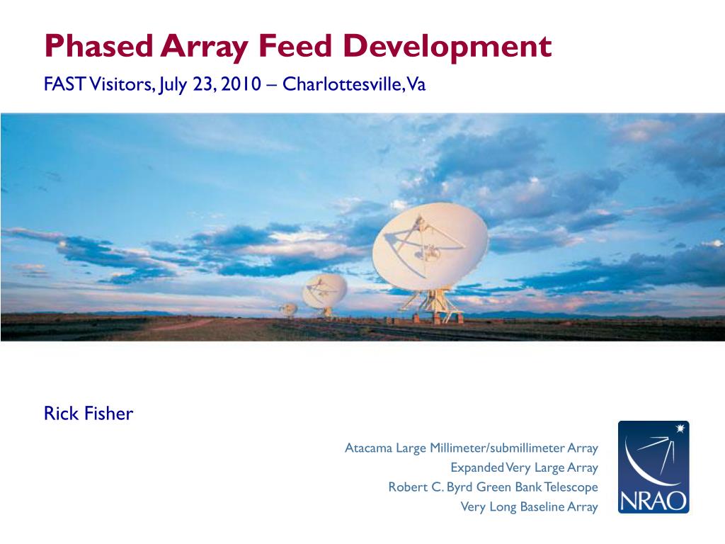 PPT - Phased Array Feed Development PowerPoint Presentation, free ...