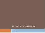 PPT - Vocabulary Night PowerPoint Presentation, free download - ID:5495396
