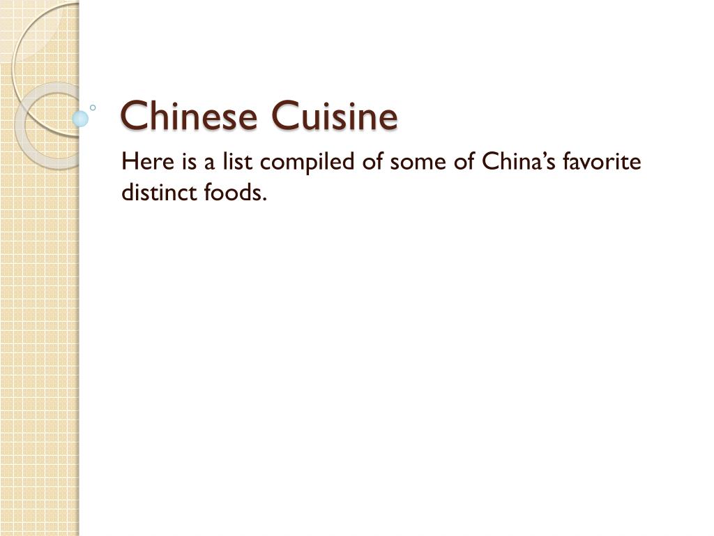 PPT - Chinese Cuisine PowerPoint Presentation, free download - ID:2250429