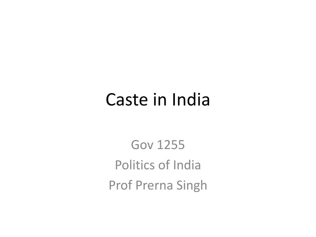PPT - Caste in India PowerPoint Presentation, free download - ID:2251134