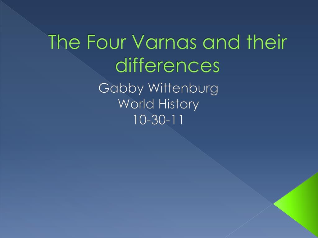 PPT - The Four Varnas: Understanding Their Roles in Ancient Societies ...