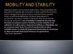 PPT - Mobility and Immobility PowerPoint Presentation, free download ...