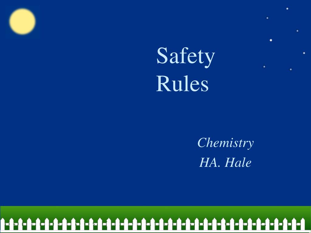PPT - Safety Rules PowerPoint Presentation, free download - ID:2251457