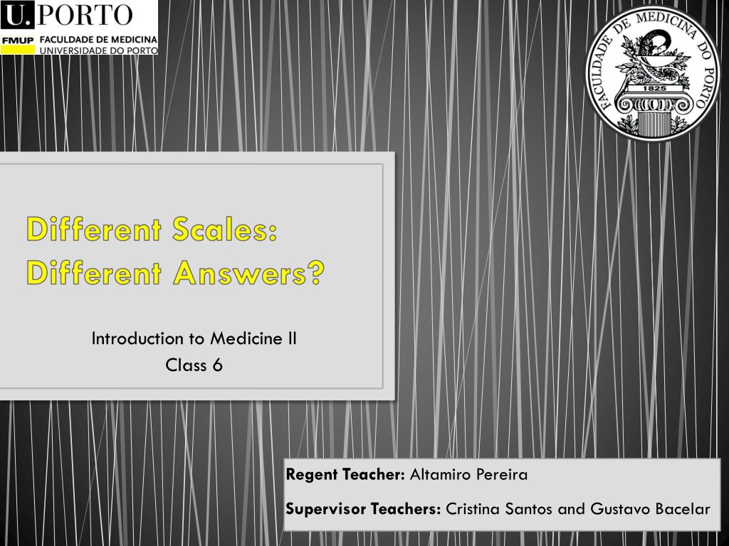 PPT - Different Scales: Different Answers? PowerPoint Presentation ...