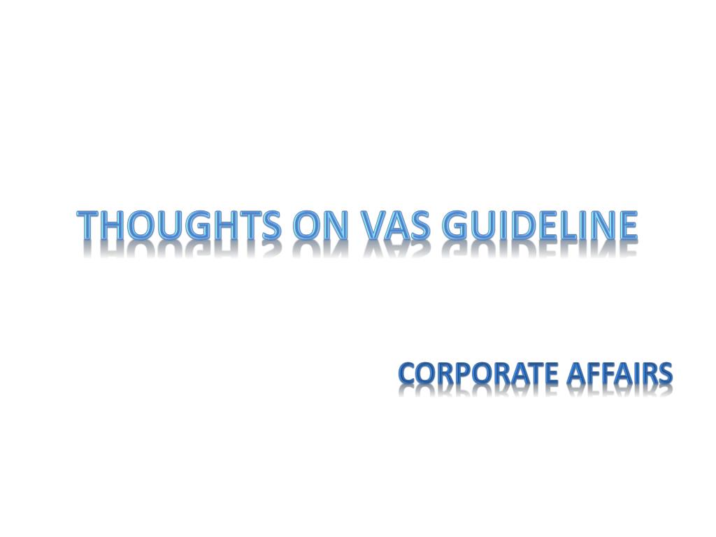 PPT - Thoughts on VAS Guideline PowerPoint Presentation, free download ...