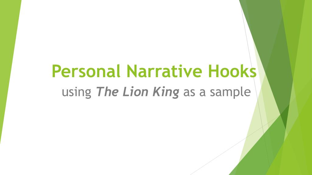 PPT - Personal Narrative Hooks PowerPoint Presentation, free download ...