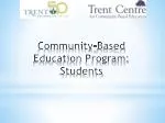 PPT - Community-Based Education PowerPoint Presentation, free download ...