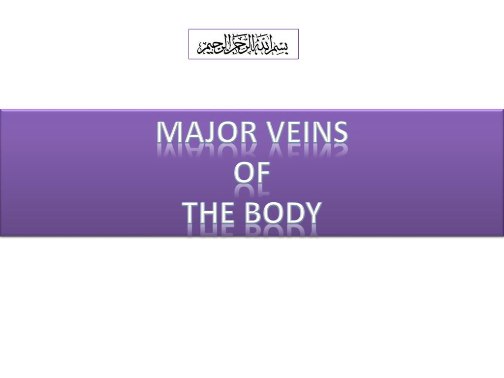 PPT - Major Veins of the body PowerPoint Presentation, free download ...
