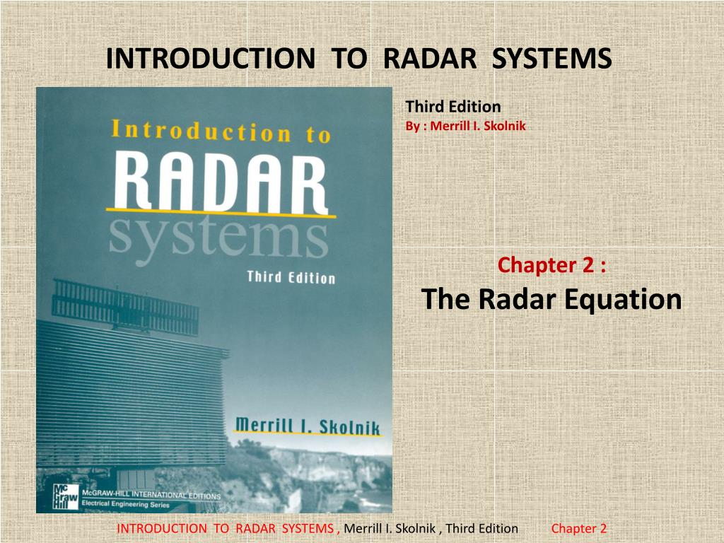 PPT - Third Edition By : Merrill I. Skolnik PowerPoint Presentation ...