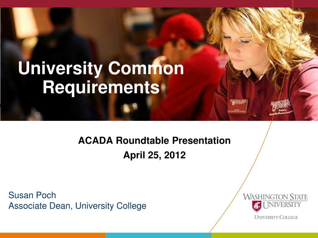 PPT - University Common Requirements PowerPoint Presentation, free ...