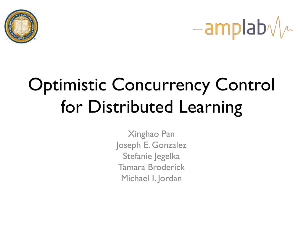Ppt Optimistic Concurrency Control For Distributed Learning Powerpoint Presentation Id2255558