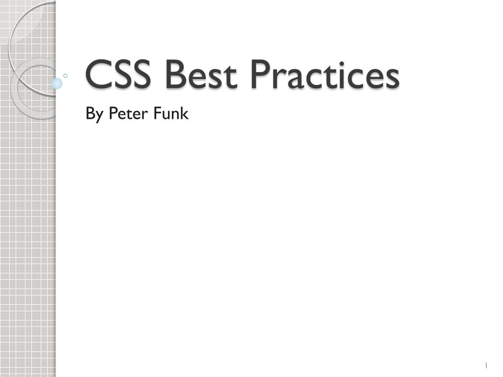 PPT - CSS Best Practices PowerPoint Presentation, free download - ID ...