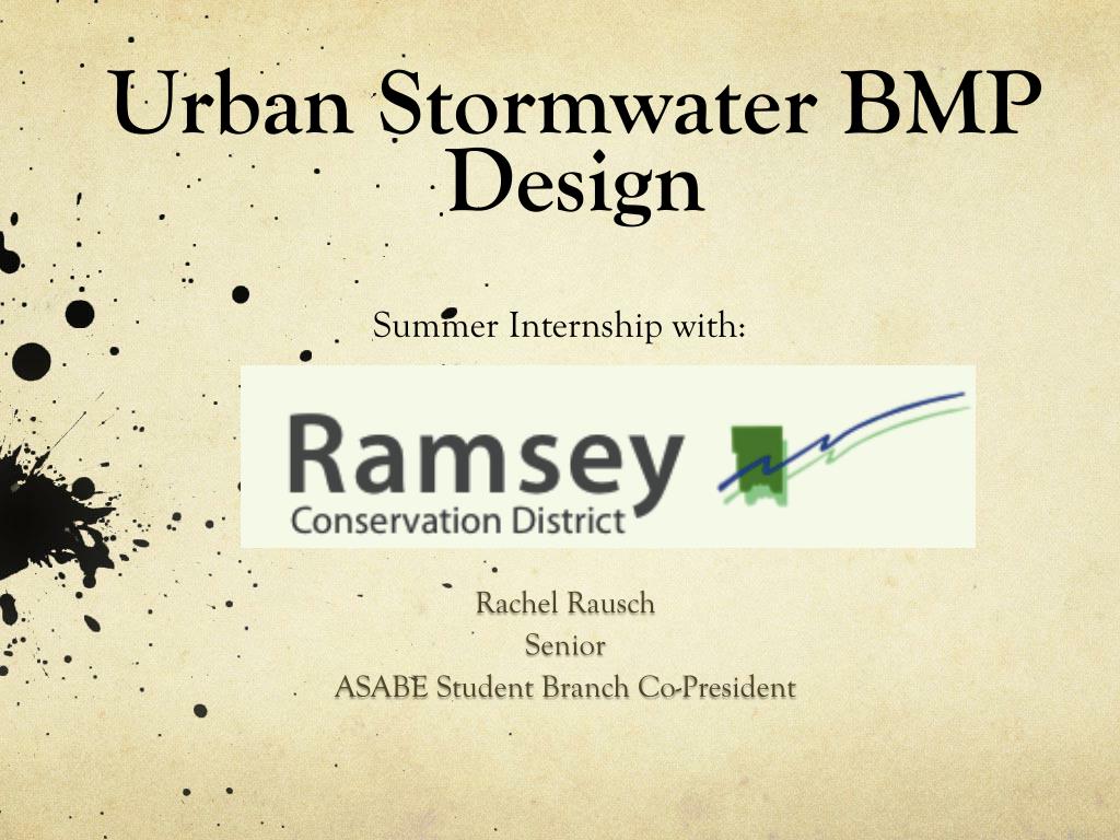 PPT - Urban Stormwater BMP Design PowerPoint Presentation, free ...