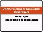 PPT - Testing and Individual Differences PowerPoint Presentation, free ...