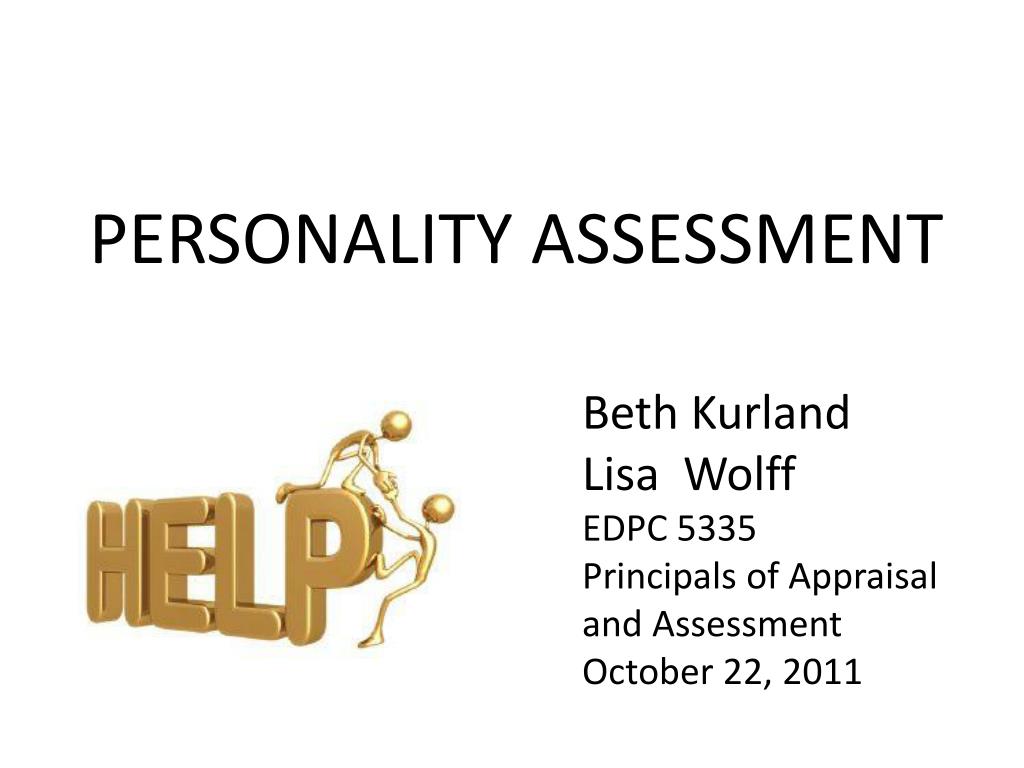 PPT - PERSONALITY ASSESSMENT PowerPoint Presentation, free download ...
