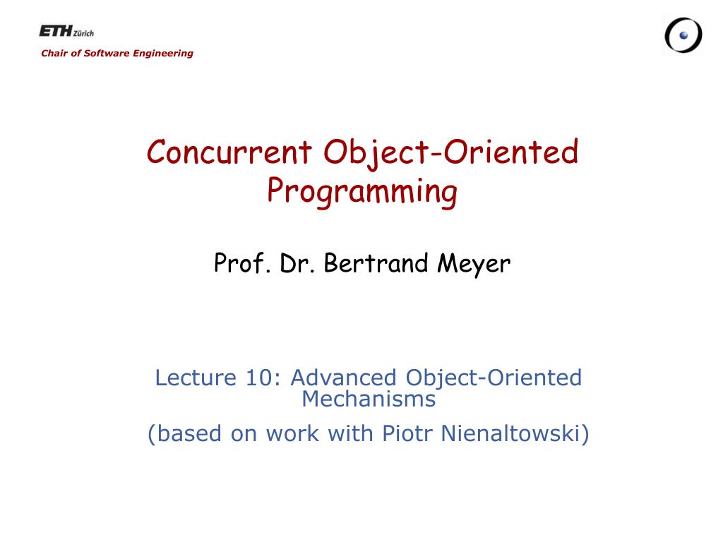 PPT - Advanced Object-Oriented Mechanisms: Agents and Concurrency PowerPoint Presentation - ID ...