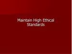 PPT - ethical standards PowerPoint Presentation, free download - ID:160548