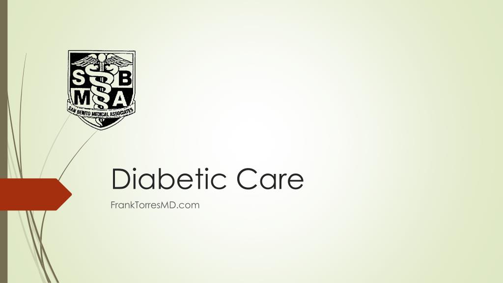 PPT - Comprehensive Diabetic Care Guidelines for Better Health ...