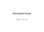 PPT - Descriptive Essay PowerPoint Presentation, free download - ID:1628758