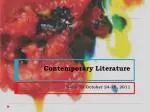 PPT - Contemporary Literature PowerPoint Presentation, free download ...