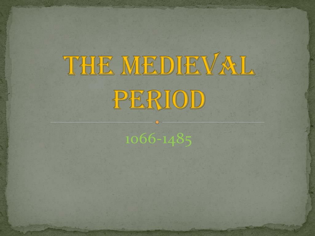 PPT - The Medieval Period PowerPoint Presentation, free download - ID ...