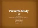 PPT - What are proverbs? PowerPoint Presentation, free download - ID ...